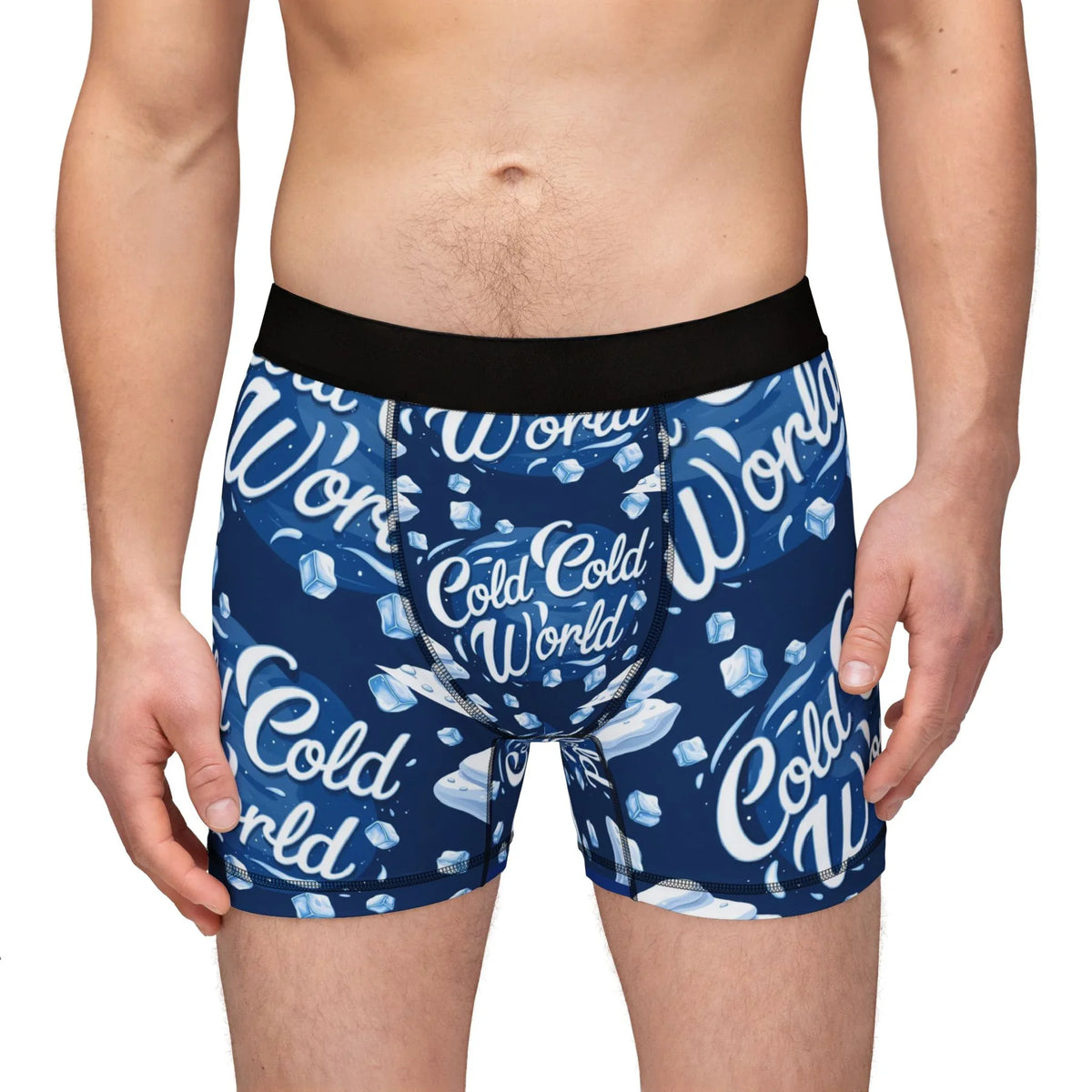 Cold Cold World Men's Boxer Briefs — Iceberg Pattern – underthestarsbabe